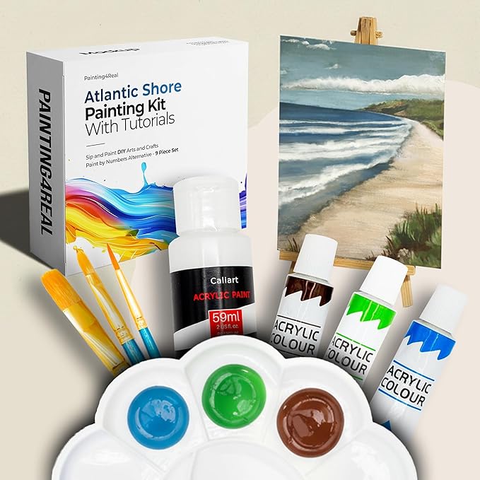 Atlantic Coast Painting Kit | Ocean Landscape Acrylic Set